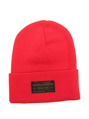 Filson Filson Logo Beanie Red