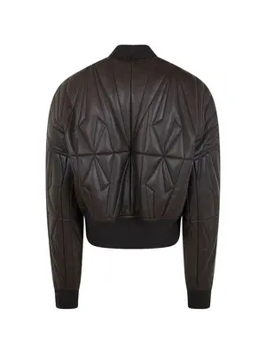 MONCLER + RICK OWENS Quilted Leather Bomber Jacket