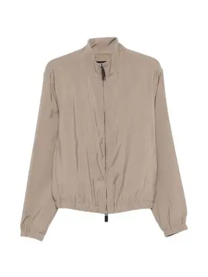 Emporio Armani Zip-up Blouson Jacket - Brown