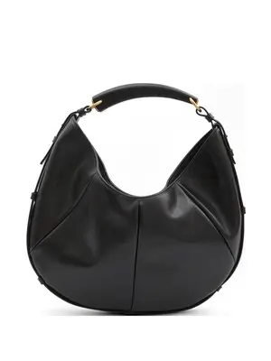 Saint Laurent Mombasa Medium Leather Hobo Bag - Black