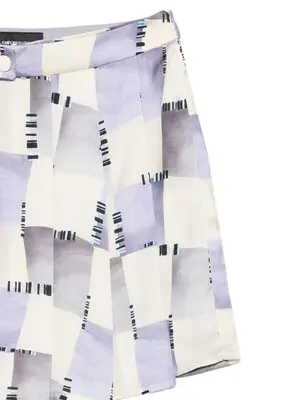 Emporio Armani Printed Pleated Shorts