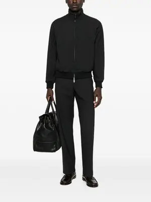 Emporio Armani Wool Blend Tailored Trousers
