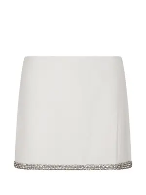 Alice + Olivia Embellished Mini Skirt - White