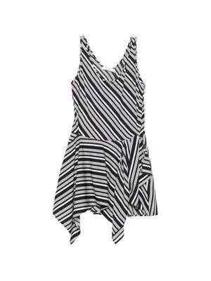 IRO PARIS Unya Asymmetrical Stripe Dress - Multi