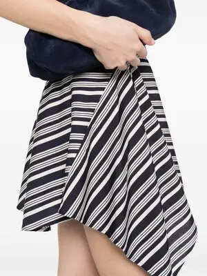 IRO PARIS Unya Asymmetrical Stripe Dress - Multi