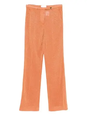 Miu Miu Lurex Trousers - Orange