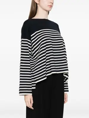 CT PLAGE Striped Cotton Sweater