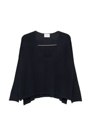 BEYOU Cashmere And Silk V-neck Sweater - Blue