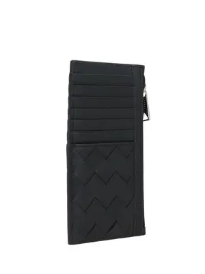 Bottega Veneta Leather Credit Card Holder Leather