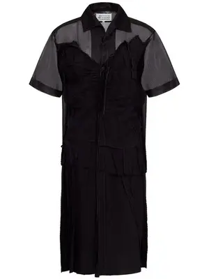 MAISON MARGIELA Midi Polo Dress - Black