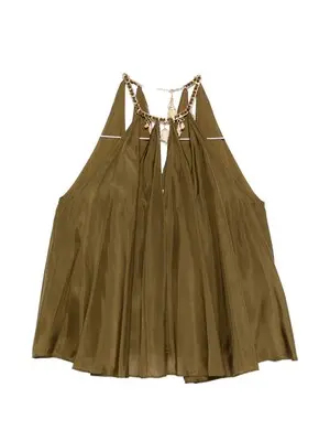 Zimmermann Mahon Silk Top - Green
