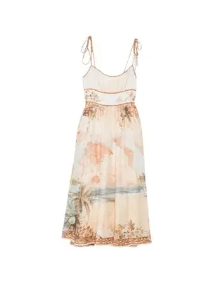 Zimmermann Mahon Linen Picnic Dress - Multi