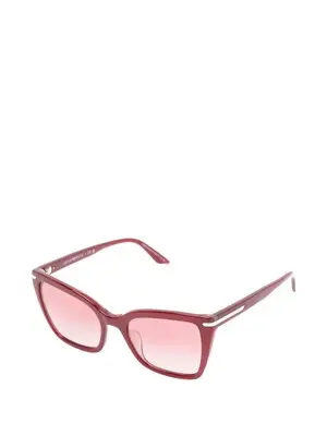 Emporio Armani Square Frame Sunglasses - Red