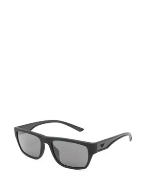 Emporio Armani Rectangle Frame Sunglasses - Black