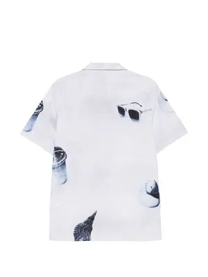 Paul Smith Sunbleached Snaps Cotton Shirt - Grey