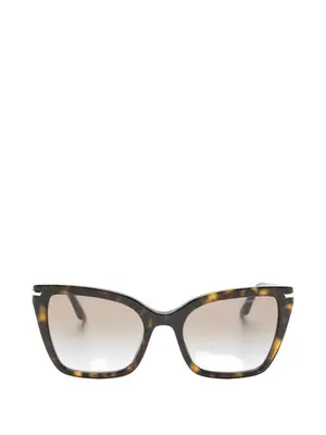 Emporio Armani Tortoiseshell Cat Eye Sunglasses - Brown