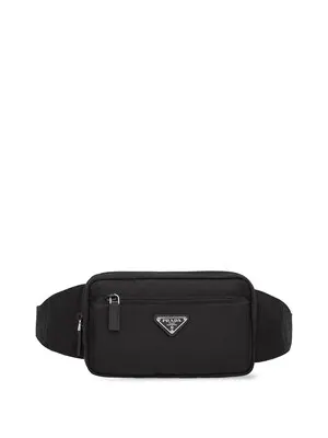 Prada Re-nylon And Saffiano Belt Bag - Black