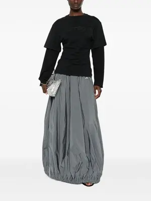 COURREGES Layered Cotton T-shirt