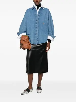 Loewe Anagram Denim Shirt - Sky Blue