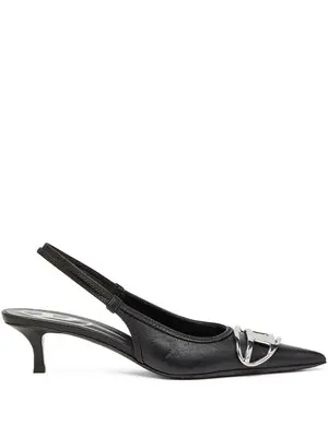 DIESEL® Venus Leather Slingback Pumps - Black