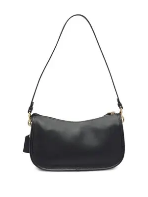 COACH Waverly Leather Shoulder Bag - Black