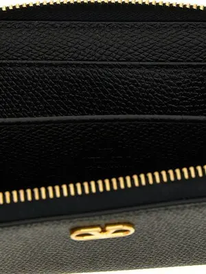 Valentino Garavani Vlogo Signature Leather Wallet