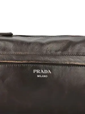 Prada Leather Shoulder Bag - Brown
