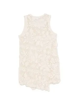 Comme Des Garçons Cotton Blend Lace Tank Top