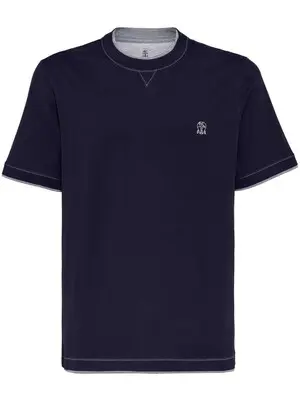 Brunello Cucinelli Logo Cotton T-shirt
