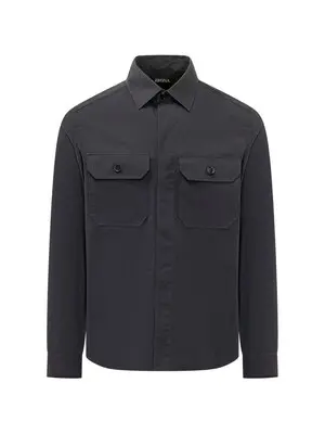 Zegna Cotton Shirt - Blue