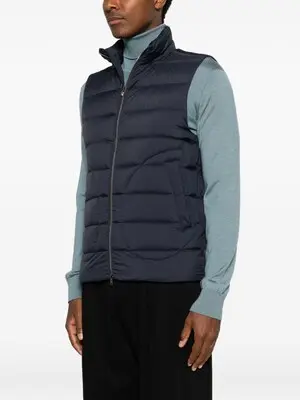 Herno Padded Down Vest - Blue