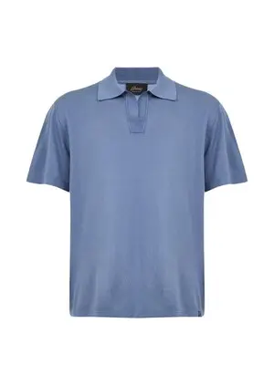 Brioni Silk Polo Shirt - Blue
