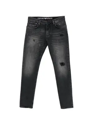 Emporio Armani Distressed Jeans For Men