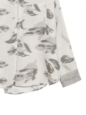 Emporio Armani Printed Linen Shirt
