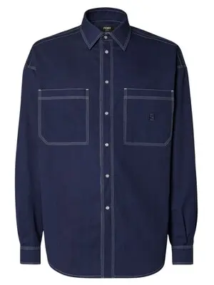 Fendi Cotton Shirt - Blue