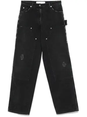 GOLDEN GOOSE Distressed Cotton Jeans - Black