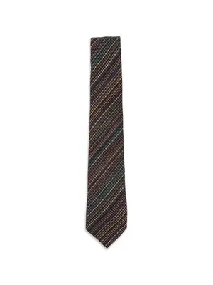 Paul Smith Paul Smith Signature Stripe Silk And Wool Neck Tie Multi