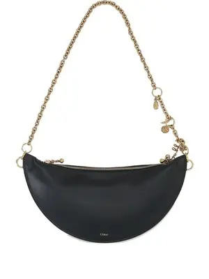 Chloé Icons Leather Shoulder Bag With Gold-tone Chain Strap