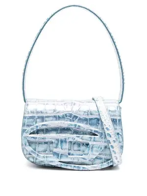 DIESEL® Diesel 1DR Leather Shoulder Bag Sky Blue