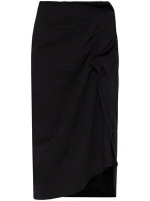 Dries Van Noten Hanam Midi Skirt - Black