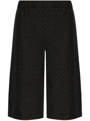Alexander McQueen Skull Print Bermuda Shorts - Black
