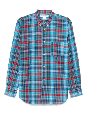 Comme Des Garçons Tartan Pattern Shirt