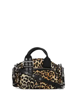 GANNI Leopard Print Small Duffle Bag - Multi