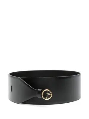 Alaïa Wide Leather Belt - Black