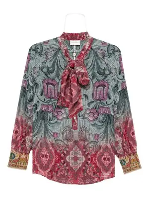 PIERRE-LOUIS MASCIA Printed Silk Shirt - Multi