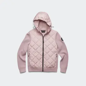 Canada Goose Hybridge Quilted Knit Hoodie - Lucent Rose