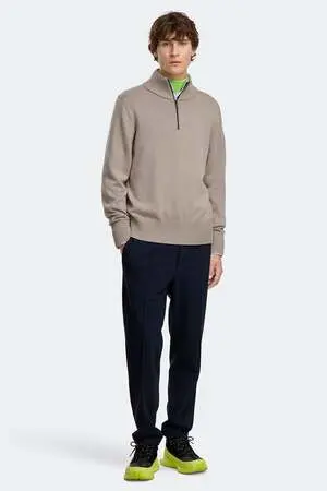 Canada Goose Rosseau Quarter Zip Merino Wool Sweater - Limestone