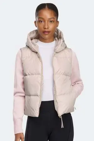 Canada Goose Hybridge Wide Quilt Knit Hoodie - Lucent Rose