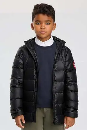 Canada Goose Youth Crofton Hooded Down Jacket - Black
