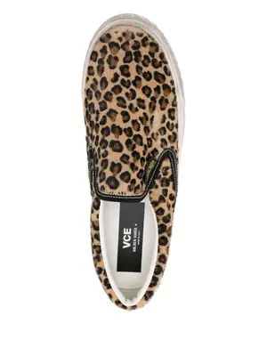 GOLDEN GOOSE Vce Slip-on Leopard Print Trainers